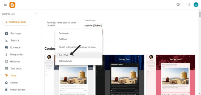 Install and Update Template - Theme62